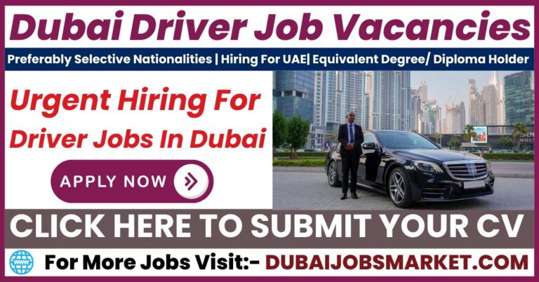 Driver Jobs in Dubai | Apply Latest Driver Jobs In Dubai - Dubai Jobs ...